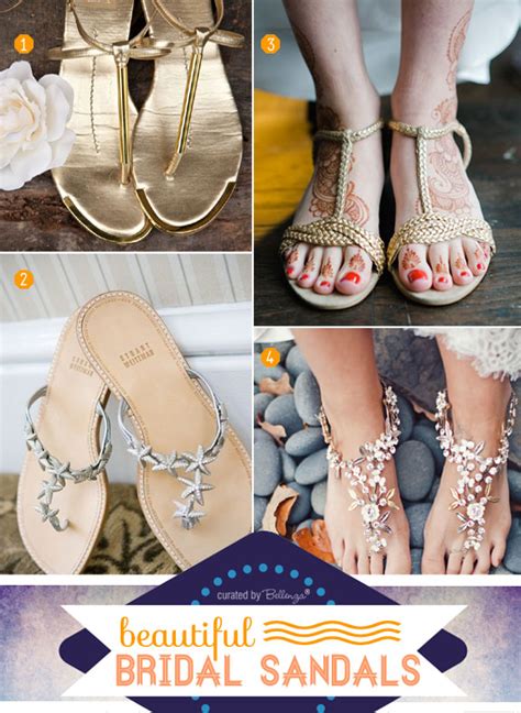 Beautiful Bridal Sandals For A Beach Or Boho Wedding Creative And Fun Wedding Ideas Made Simple