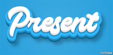 Present Text Effect And Logo Design Word
