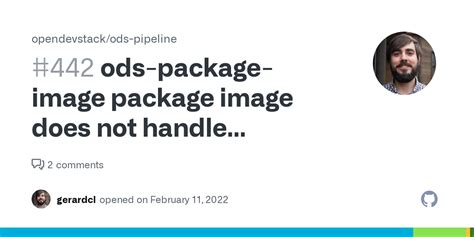 Ods Package Image Package Image Does Not Handle Properly Task Param