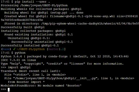 Python Installation Issue Gbdt Pl Gbdt Pl Github