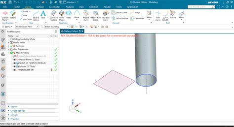 How Do I Centralize The Datum Plane Around The Datum Axis Rsiemensnx