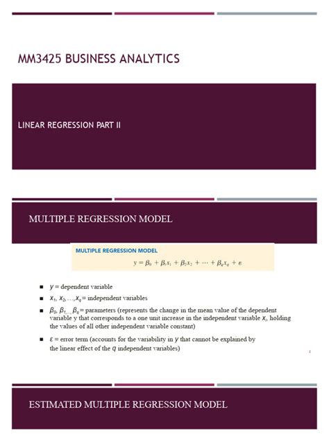05 Linear Regression 2 Pdf Regression Analysis Errors And Residuals