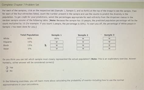 complete chapter 7 problem set samples are variable