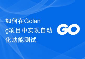 How To Implement Automated Functional Testing In Golang Projects Golang