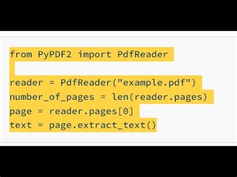How To Extract Text From A Pdf With Python Py Pdf Youtube