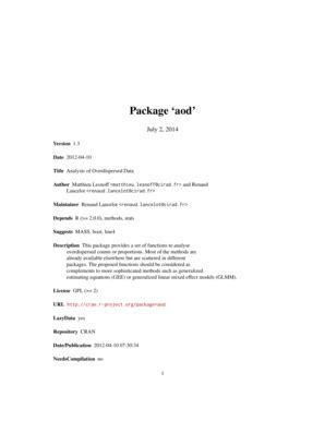 Fillable Online Cran R Project Package Aod Cran R Project Fax Email