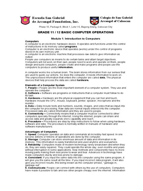 1 Module 1 Bco Pdf Computer Hardware Computer Program