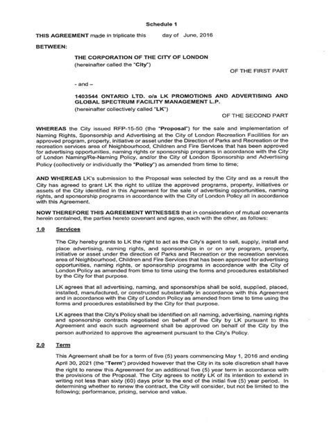 Naming Rights Agreement Pdf Liability Insurance Occupational Safety And Health