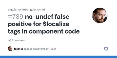 No Undef False Positive For Localize Tags In Component Code · Issue 789 · Angular Eslint
