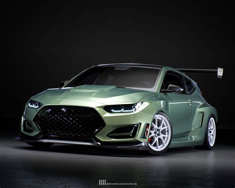 Artstation 신사용 벨로스터 N 와이드 바디킷 디자인 Veloster N Wide Bodykit Design
