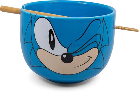 Sonic The Hedgehog Japanese Dinnerware Set 14 Ounce Ramen Bowl And Chopsticks Bigamart