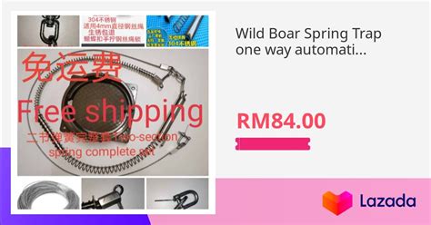 Wild Boar Spring Trap One Way Automatic Lock Completesetperangkap Jerat