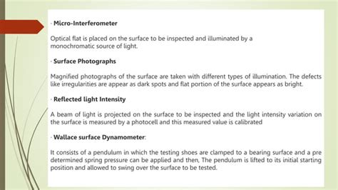 Surface Roughness Measurement Ppts Pptx Physics Science