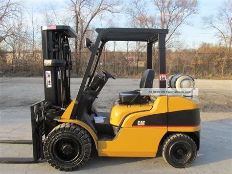 2005 Cat P6000 Forklift Lift Truck Hilo Fork Pneumatic 6 000lb
