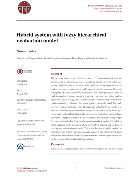 pdf hybrid system with fuzzy hierarchical evaluation model