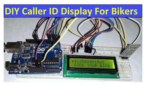 Wireless Caller Id Display For Bikers Using Bluetooth And Arduino