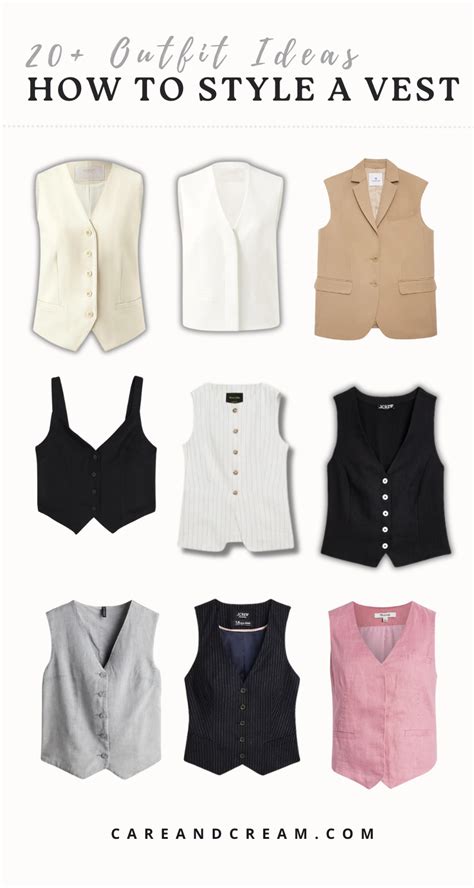 20 Vest Outfit Ideas To Elevate Your Summer Fashion Vest Sets How