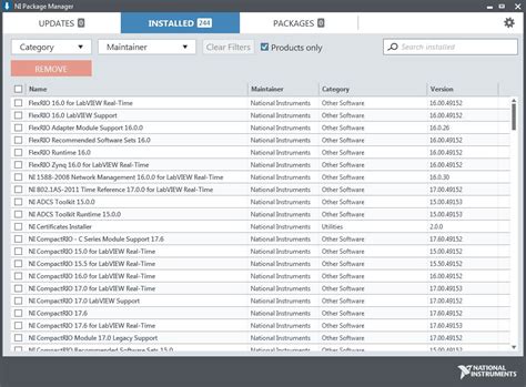 Ni Package Manager Blocks The Addremove Programs Functionality In Windows Control Panel Ni