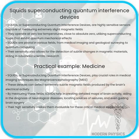 Squids Quantum Field Theory Insights And Applications
