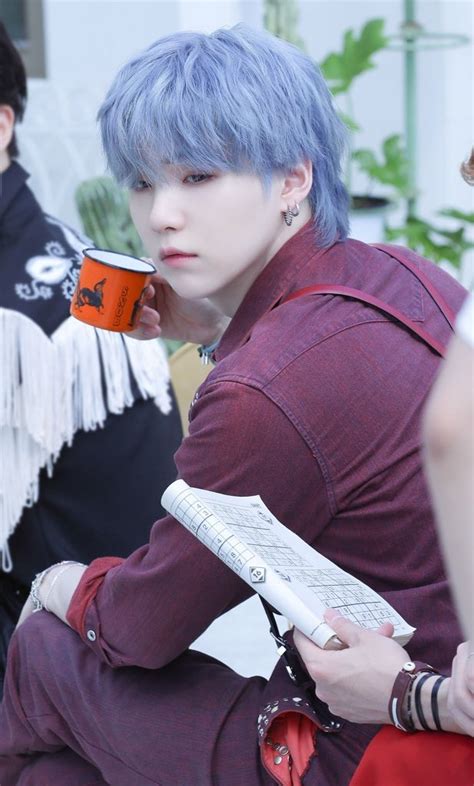 잡담 방탄 슈가 시리게 파란머리 진짜 착붙이다 인스티즈 instiz 연예 카테고리