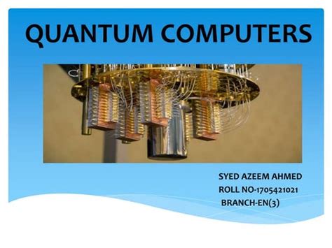 Quantum Computer Ppt Ppt Quantum Computer Ppt Ppt