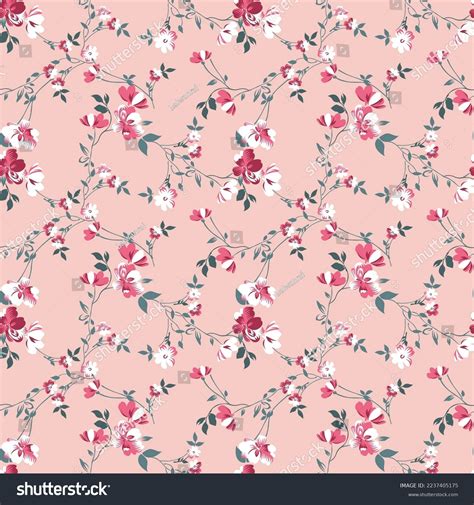 Small Flower Seamless Pattern On Pink Stock Vector Royalty Free 2237405175 Shutterstock