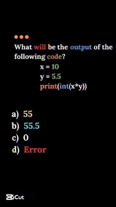 Guess The Output For Python Coding Output Python