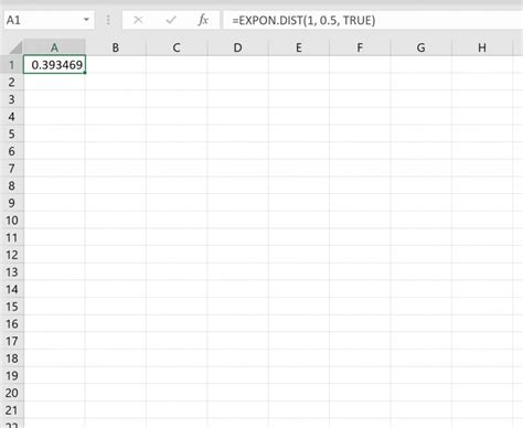 How To Use The Exponential Distribution In Excel