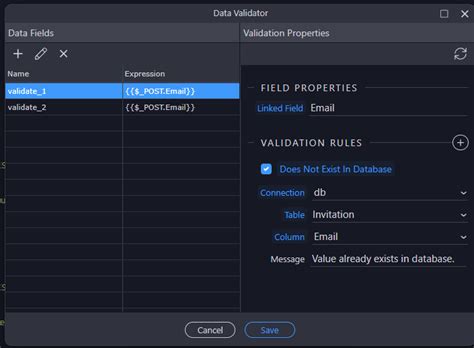 Data Validator Message Not Showing On Input Need Help Wappler Community