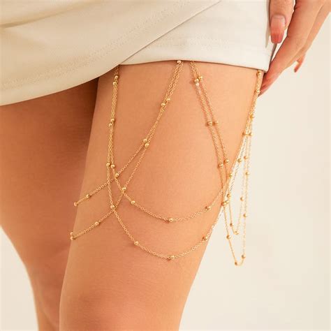 Thigh Jewelry Festival Body Jewellery Legs Ring Minimal Glam Thigh