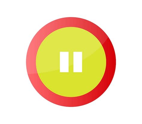 Premium Vector Pause Button