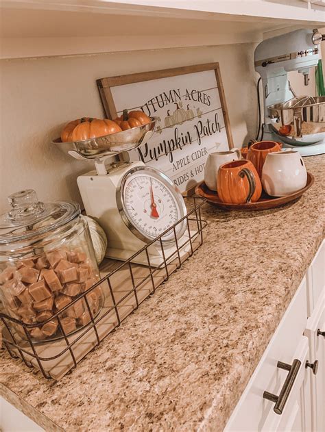 Cozy Fall Kitchen Decor With Cookies And Pumpkins Apartment Kitchen