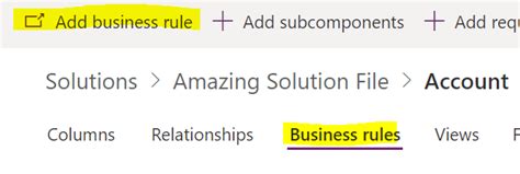 Dynamics 365 Show Error Message With Business Rules