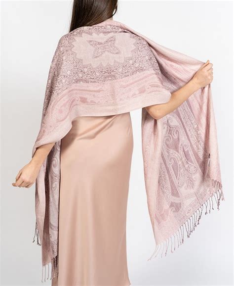 Vince Camuto Womens All Over Paisley Lurex Scarf Macys