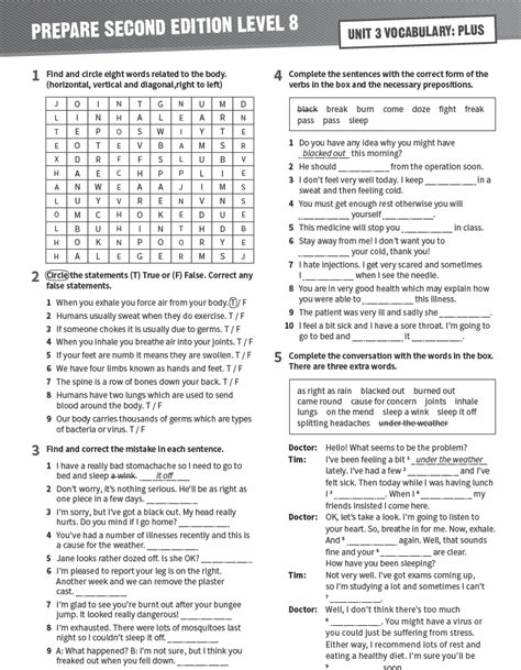 Pdf Prepare 8 Secondedition Level 8 Worksheets Grammar Worksheets