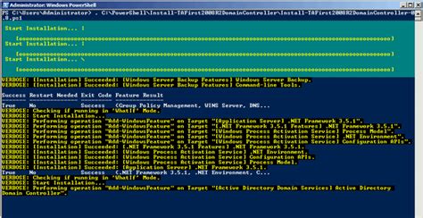 Setup A R Domain Controller With PowerShell Install TAFirst R DomainController Tom Talks