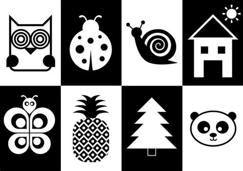 Черно белые картинки для детей