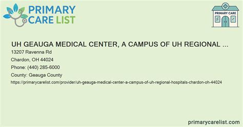 Uh Geauga Medical Center A Campus Of Uh Regional Hospita