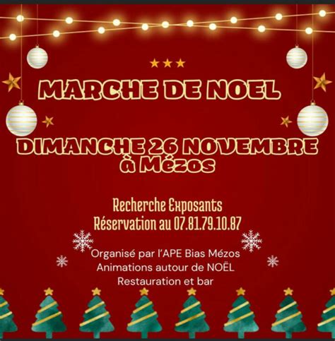Marché De Noël De Mézos Que Faire Dans Les Landes