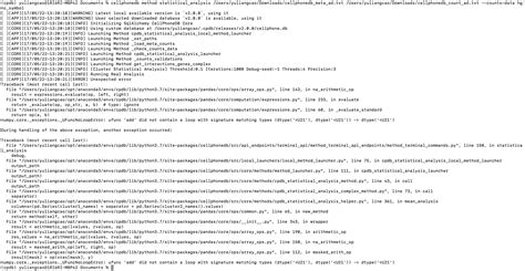 Running Real Time Pathway Analysis Error Issue Teichlab Cellphonedb GitHub