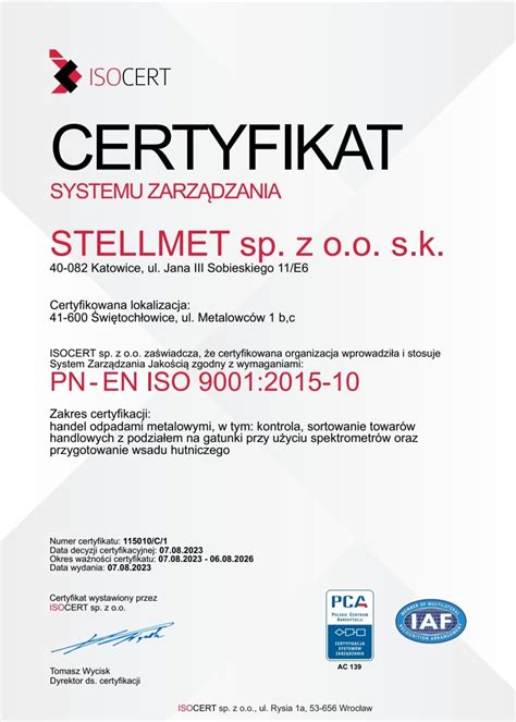 Aleksandra Zagórska Na Linkedin Iso Stellmet