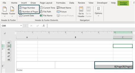 Header And Footer In Excel How To Addremovecustomize