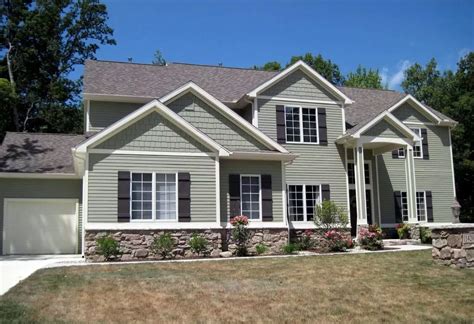 34 Stunning Sage Green House Exterior Ideas Sage Green Siding House