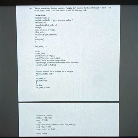 Solved Q4 Write A User Defined Function Named As Lengthlist Function