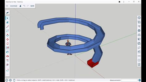 Modeling A Slide In Sketchup For Web Youtube