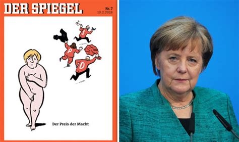 German Chancellor Angela Merkel Appears Naked In Shock Cartoon World News Express Co Uk