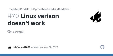 Linux Verison Doesnt Work · Issue 70 · Uncertainprodfnf Spritesheet