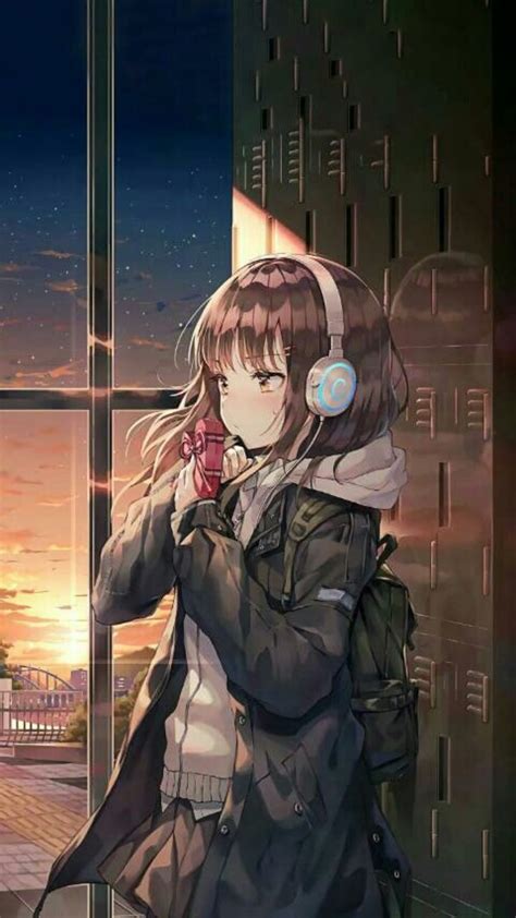 Girl Listening To Music Wallpaper