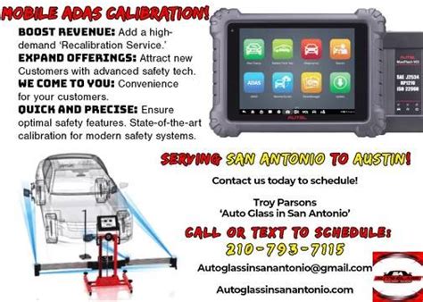 Windshield Adas Camera Recalibration Car Safety System Calibration In