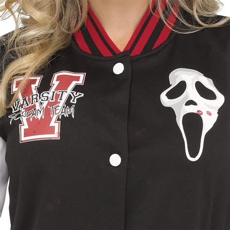 Scream For The Team Adult Ghost Face Cheerleader Costume Screamers